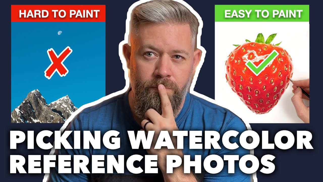 How to choose the best painting reference for watercolor - YouTube