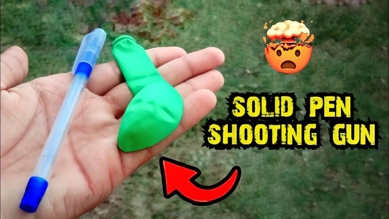 🔥How To Make A Pen & Balloon Shooter With Pen Leed - YouTube