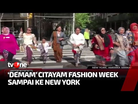 Dukung Kebaya Goes to UNESCO, Pameran Busana Kebaya Digelar di Penyeberangan Jalan | Kabar Dunia