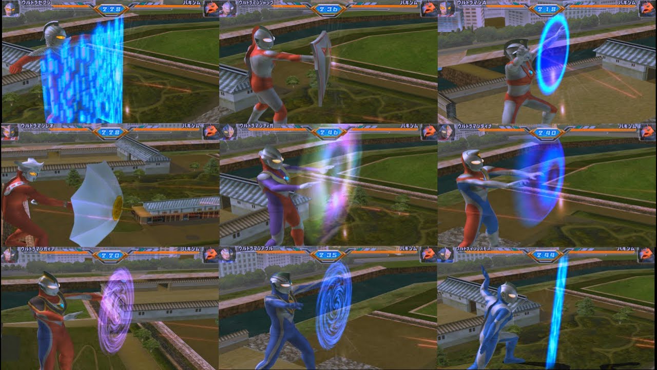 ALL ULTRAMAN DEFENSE VS VAKISHIM MOVES - YouTube