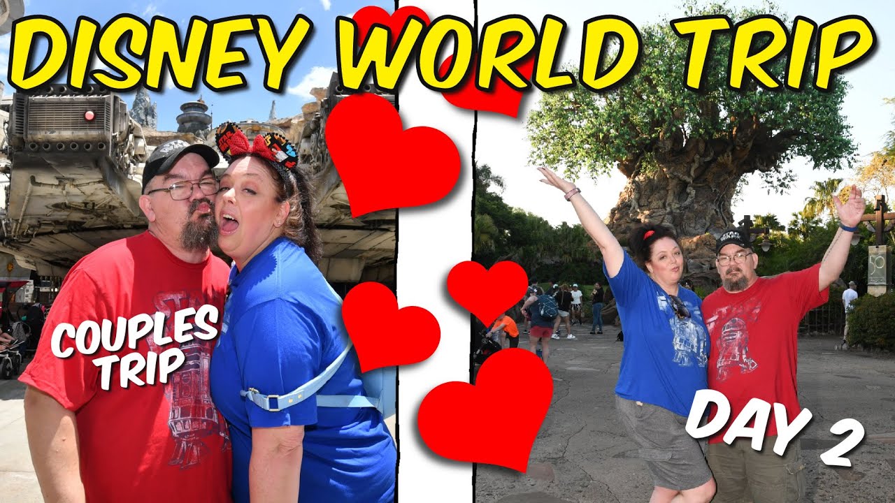 DISNEY WORLD VLOG | Couples ️ Trip | BEST RIDES OF 2 PARKS IN 1 DAY ...