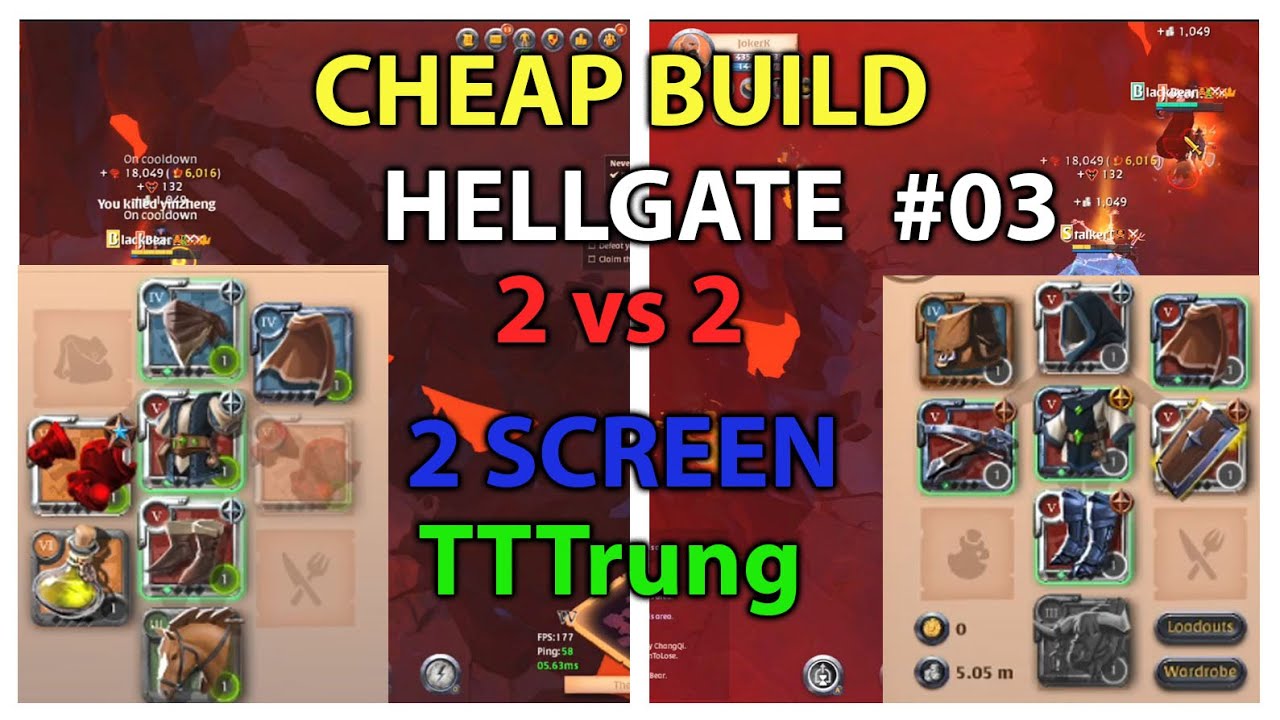 ALBION ONLINE | 2 SCREEN | HELLGATE 2vs2 #03 - YouTube