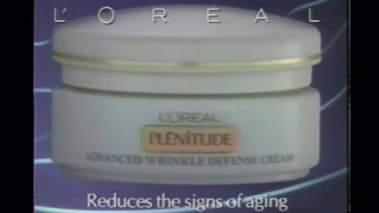 1993 L'Oreal Plenitude Anti Wrinkle Cream Commercial - YouTube