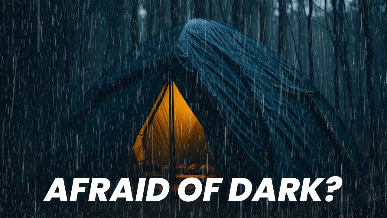 Overcome YOUR Fear By Camping In Deep Dark Forest During RAIN In TENT ...