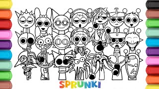 Incredibox Sprunki Coloring Pages Mix Coloring All Sprunki Phase 1 Vs Phase 2 Vs Phase 3 Ncs ...
