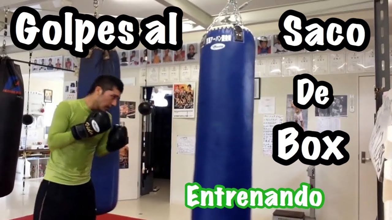 Golpes al Saco de Box entrenando - YouTube