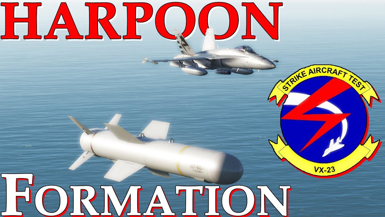 Flying Formation With a Harpoon! DCS: F/A-18C Hornet & AGM-84 Harpoon ...