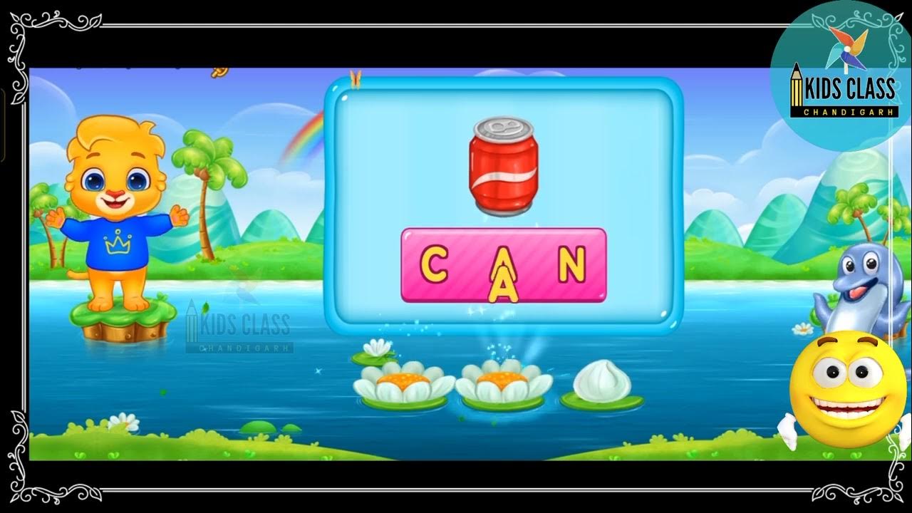 Words Game for kids| learn with fun| 3 letters words| #threeletterwords ...