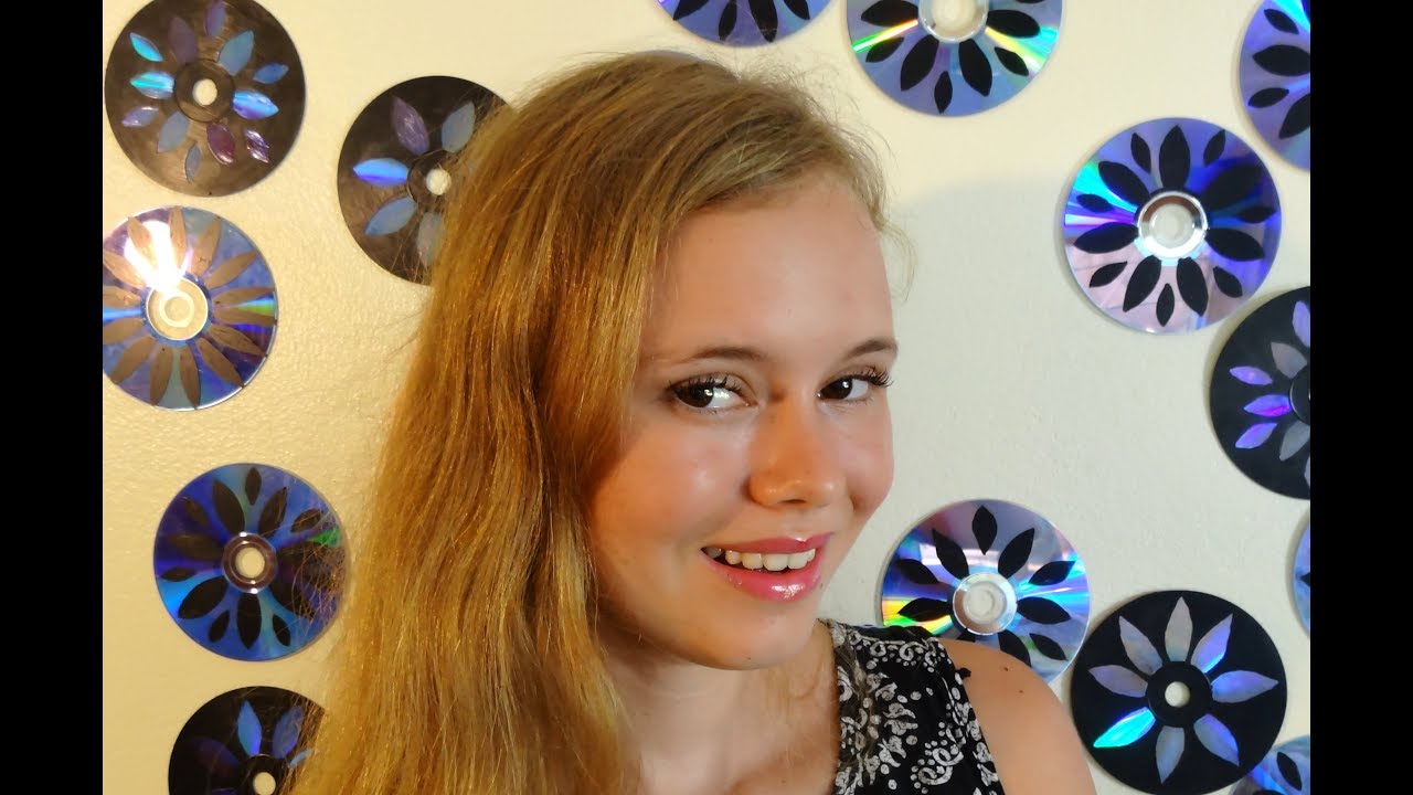 DIY WALL DECOR WITH CD FOR KIDS - YouTube