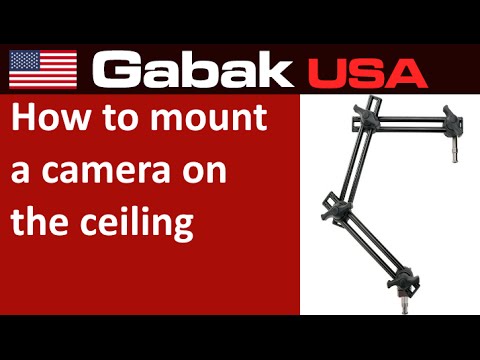 How to mount a camera on the ceiling - YouTube