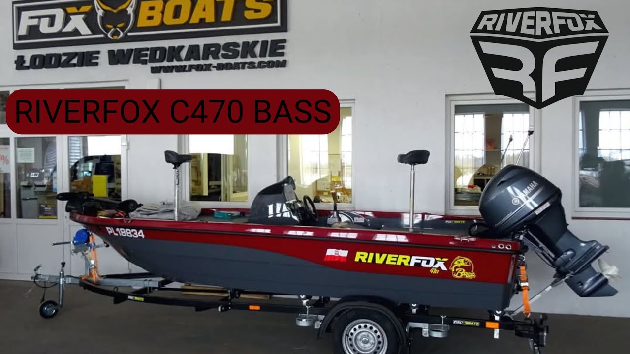 Łódź wędkarska RIVERFOX C470 BASS + Yamaha F40. Łódka wędkarska. RiverFox fishing boats ...