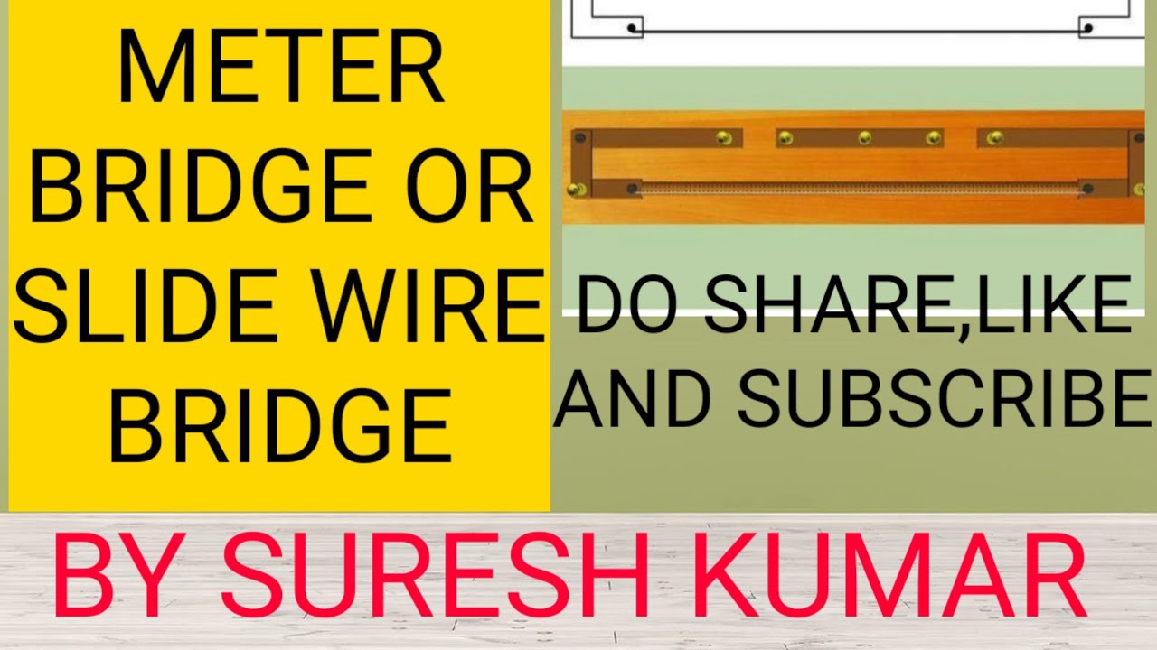 METER BRIDGE OR SLIDE WIRE BRIDGE @ 12TH PHYSICS CURRENT ELECTRICITY BY ...