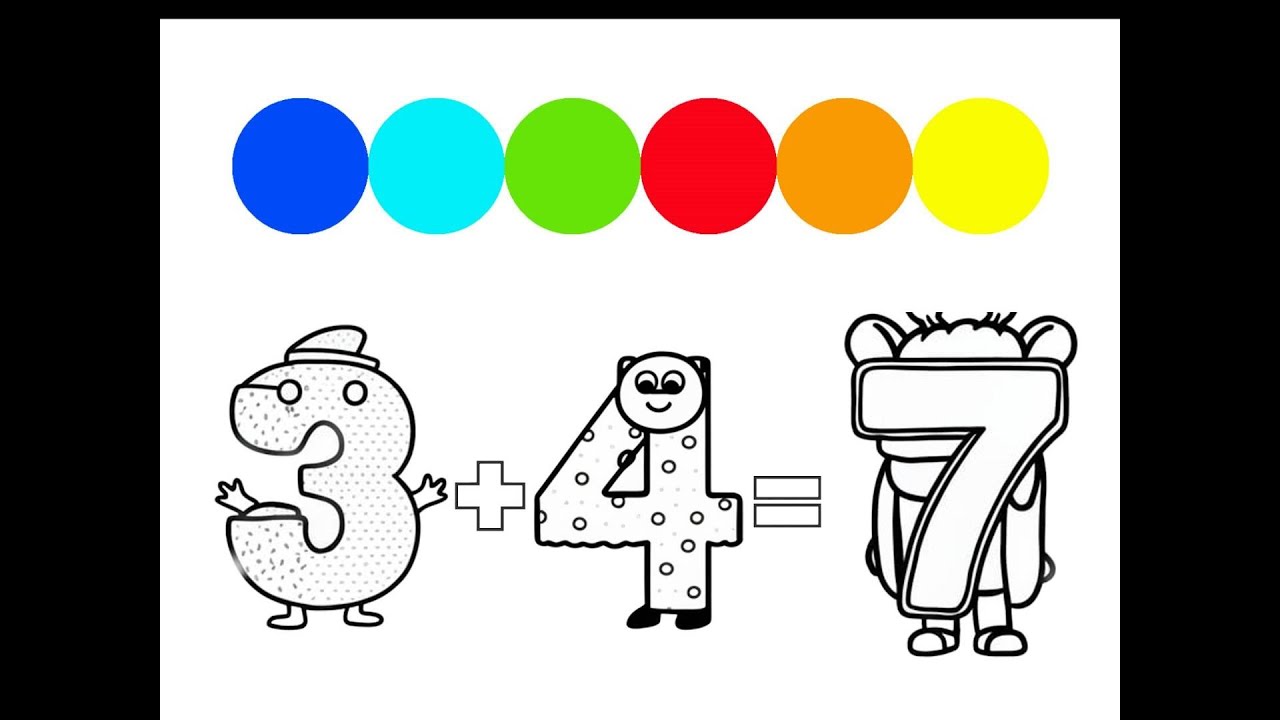 Three plus four equals seven - YouTube