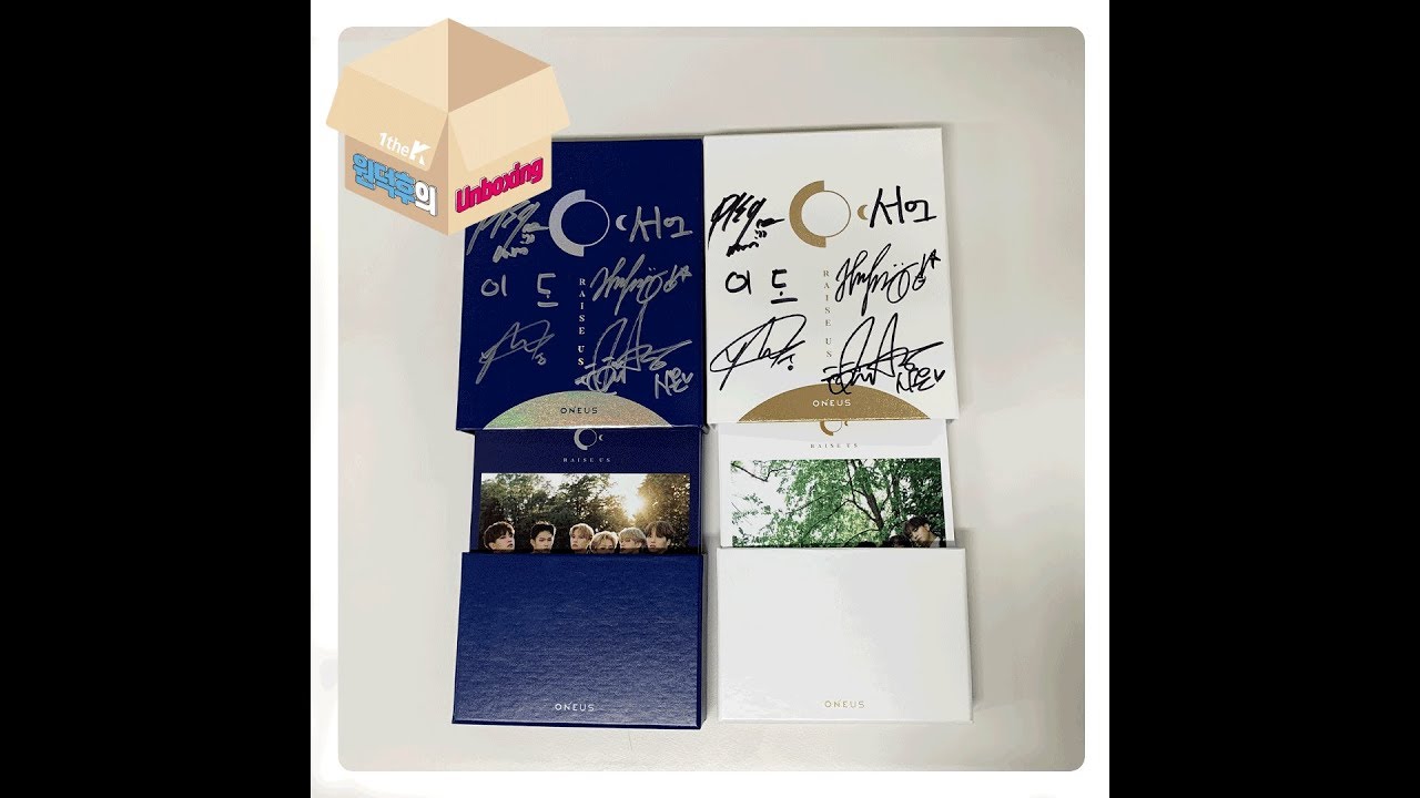 1theK Unboxing(원덕후의 언박싱): ONEUS(원어스) _ 2ND MINI ALBUM 'RAISE US' - YouTube