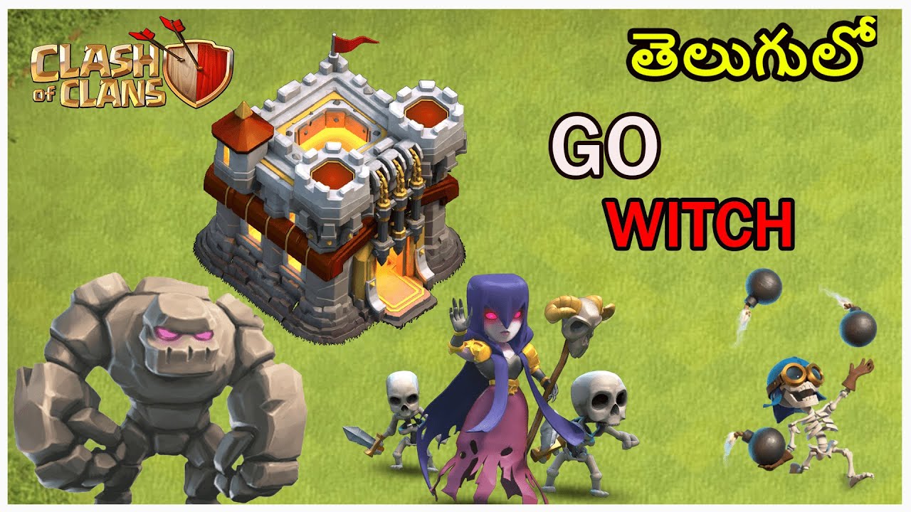 Best Th11 Attack||Th11 Attacks COC||Go Witch Attack||Coc Telugu||Clash ...