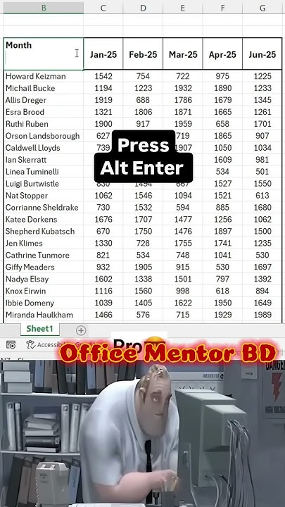 Diagonal Header in Excel 🤯 Make your table stand out in seconds! #excelhack - YouTube