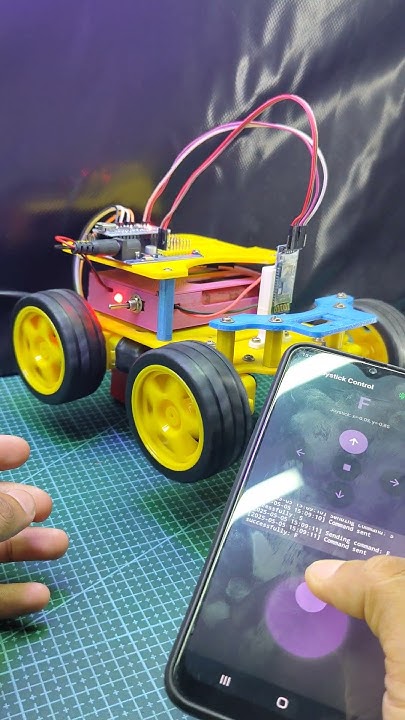 Joystick Controller Using BlueBot App control robot with joystick #arduino #arduinorobot - YouTube