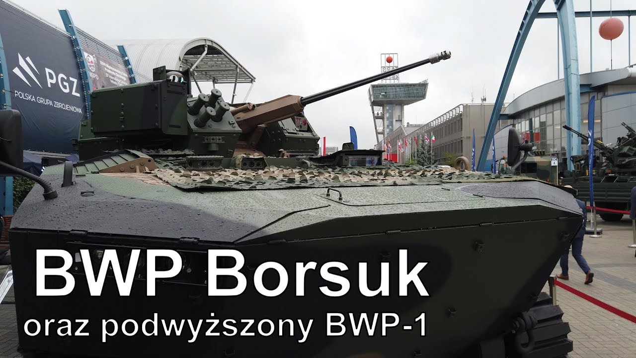 BWP Borsuk oraz podwyższony BWP-1 na MSPO 2019 (Relacja) - YouTube