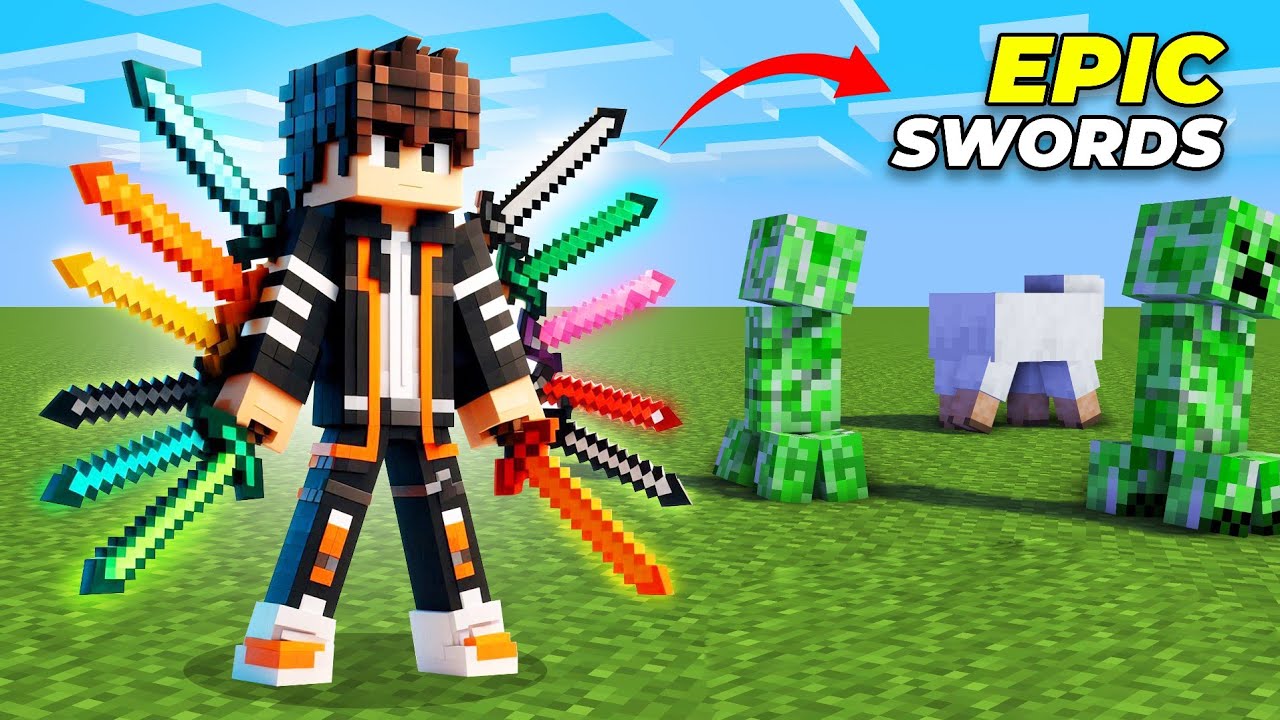 I Use 20+ New Epic SWORDS in Minecraft 1.21 - YouTube