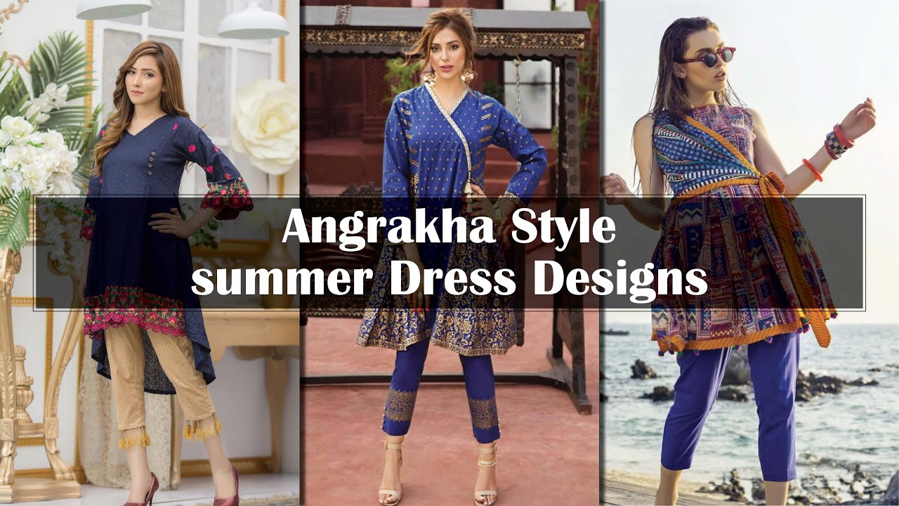Beautiful Cotton Dress Design In ANGRAKHA Style || Angrakha cotton ...