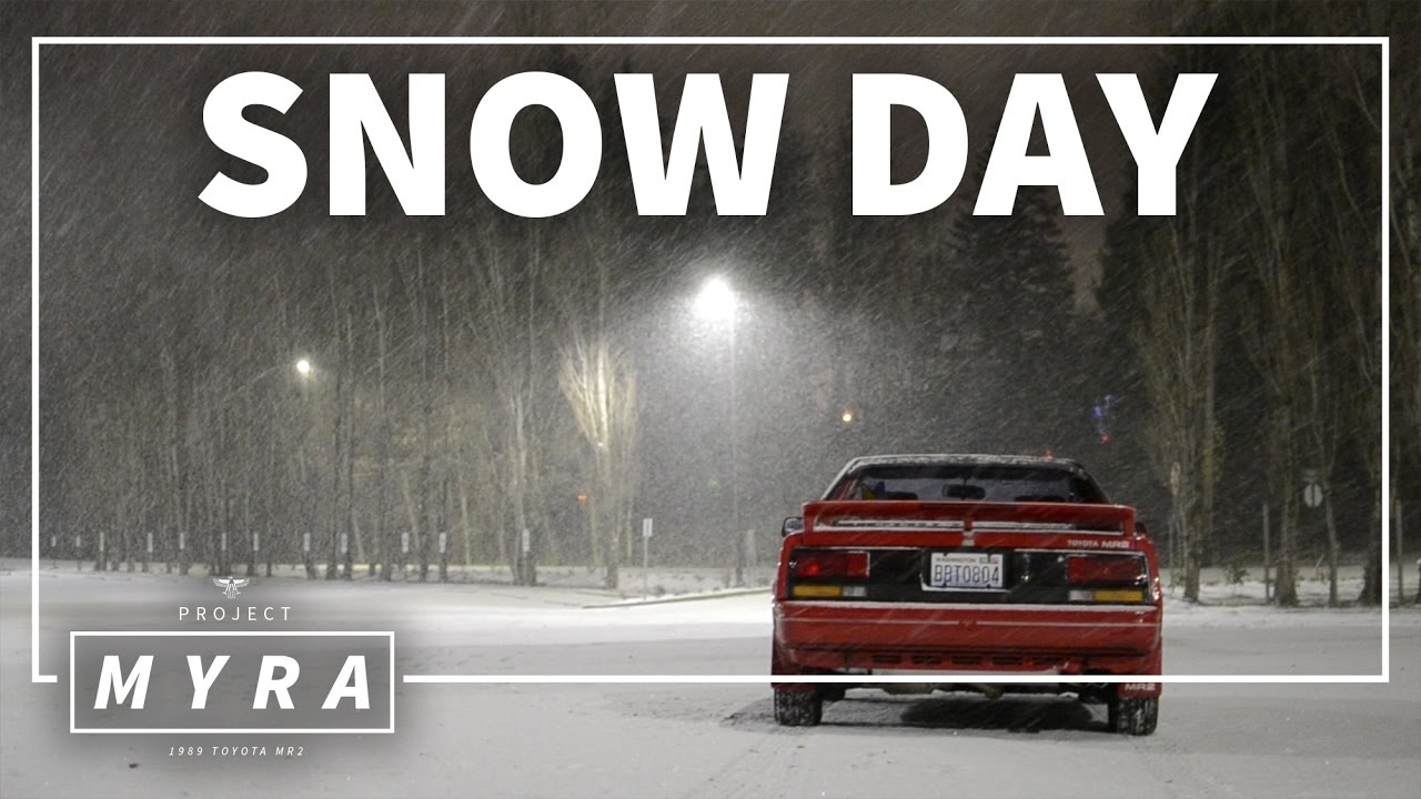 Snow Day // Project MYRA // 1989 Toyota MR2 - YouTube
