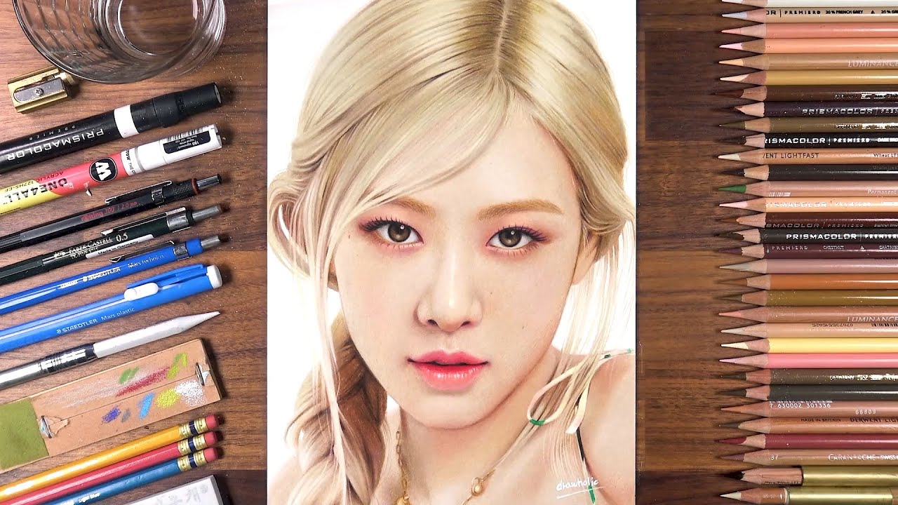 Drawing BLACKPINK: Rosé | drawholic - YouTube