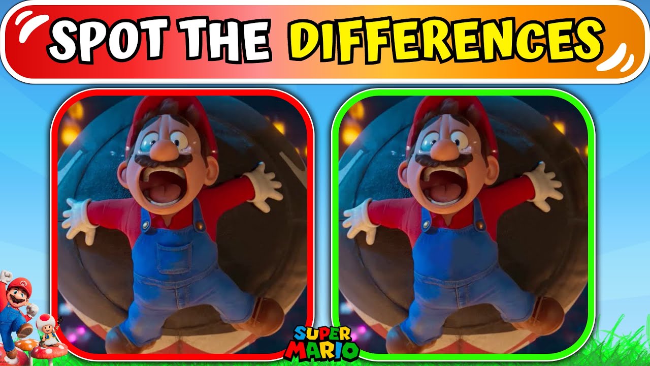 Spot the Differences Super Mario Bros. Movie 🍄 - YouTube