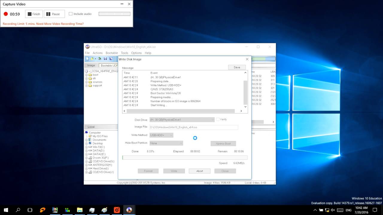 How to make USB bootable for Windows (with UltraISO). - YouTube