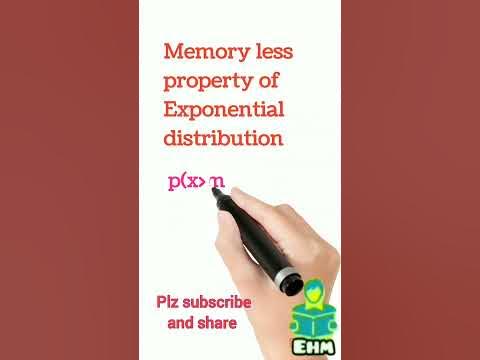 memory less property of exponential distribution - YouTube
