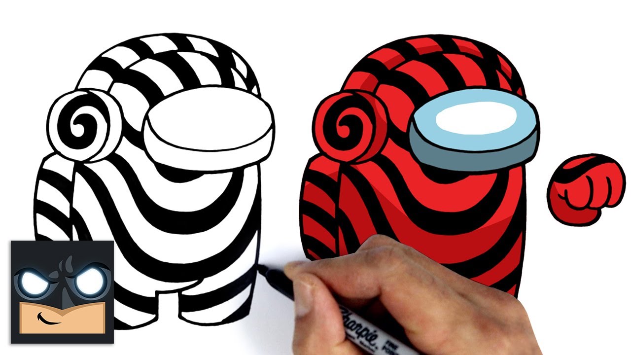 How To Draw Pewdiepie Crewmate | Among Us - YouTube