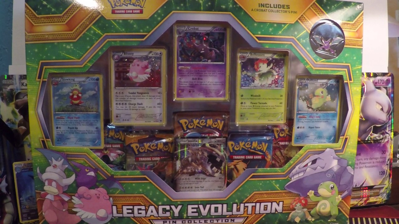 Opening NEW LEGACY EVOLUTION PIN COLLECTION POKEMON CARDS BOX! - YouTube