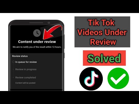 How To Fix Titok Video Under Review Problem | Fix Tik Tok Video STUCK ...