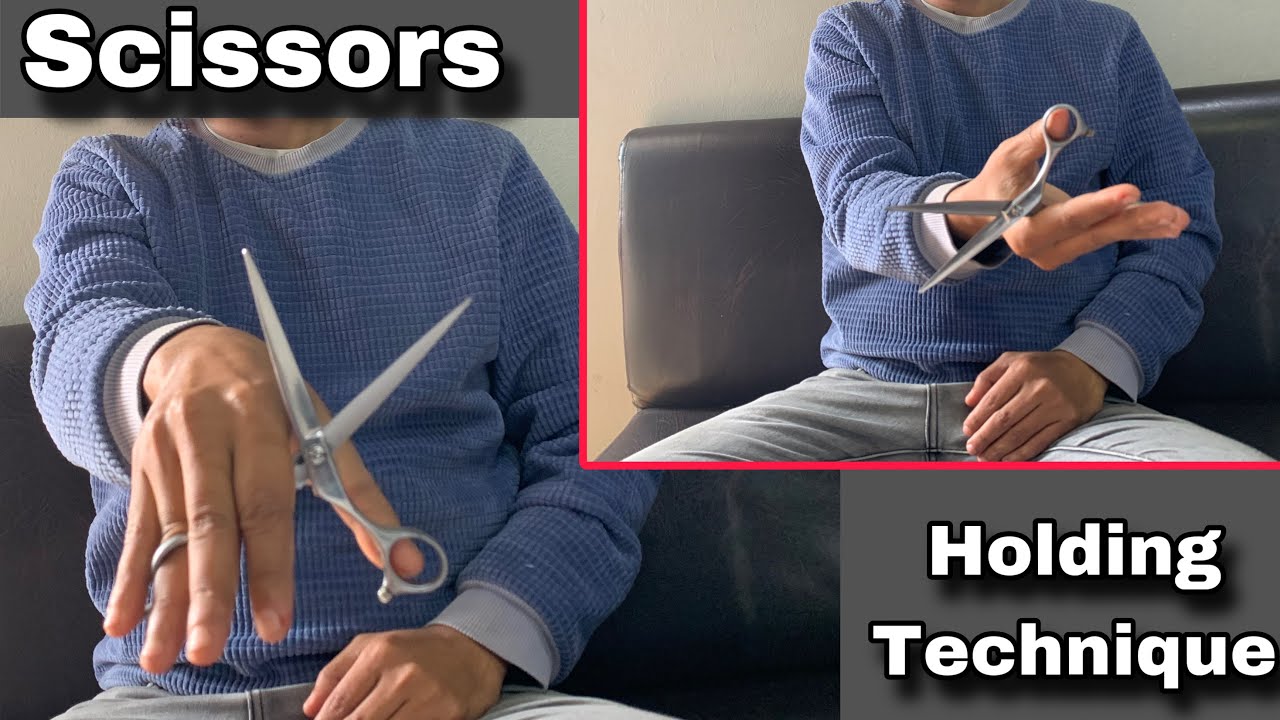 Scissors holding technique for beginners || watch full video ️💈 - YouTube