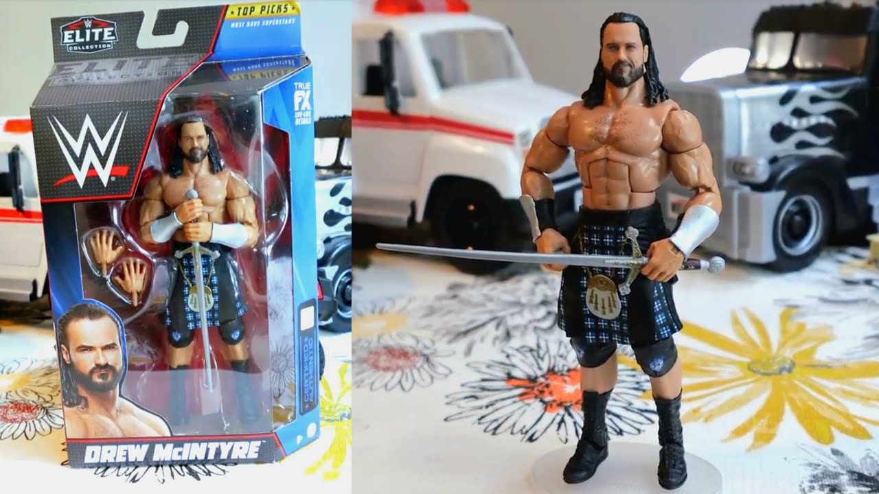 Drew McIntyre (w/ Kilt & Sword) WWE Elite 2023 Top Picks Unboxing - YouTube