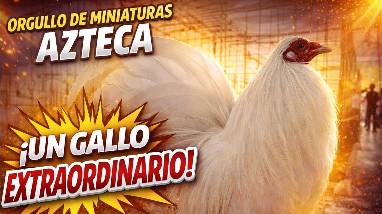 Orgullo Azteca 🏆 Gallitos Miniatura que Conquistaron la Belleza en la ...
