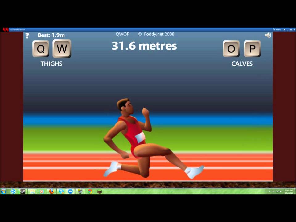 QWOP ass scootching - YouTube