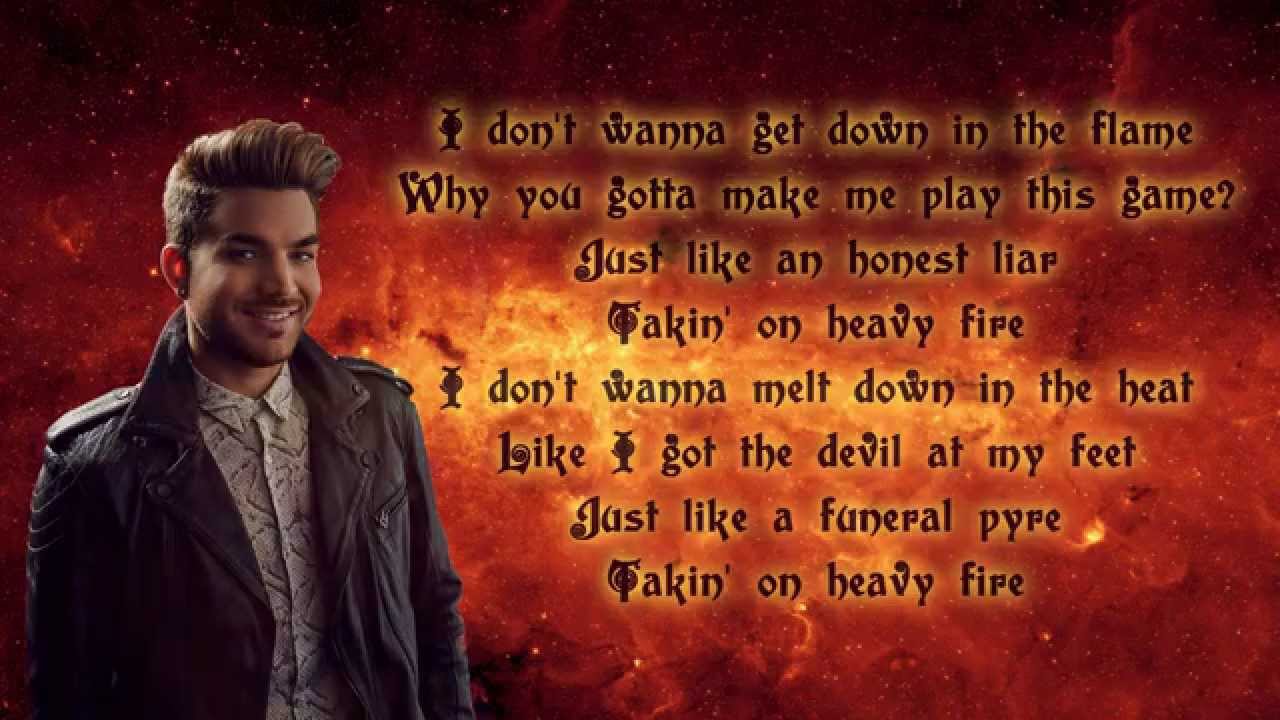 Adam Lambert - Heavy Fire (lyrics) - YouTube