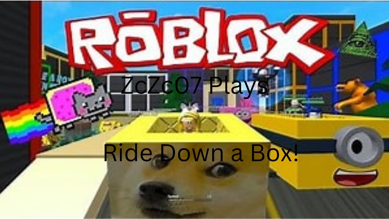 Don't Get away From Me Box! (Ride a Box Down a Slide!) - YouTube