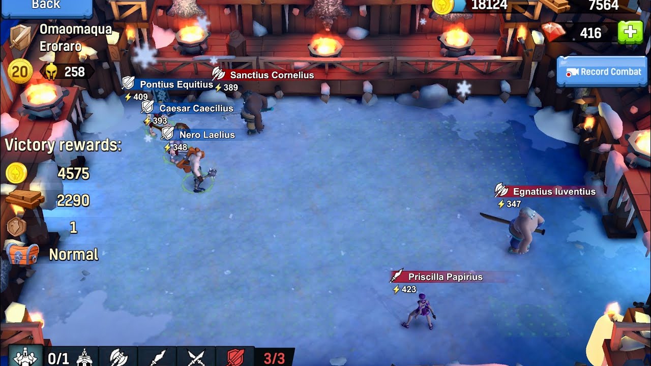 Gladiator heroes, this strategy is very effective 🤨 cornering 1 fighter ...