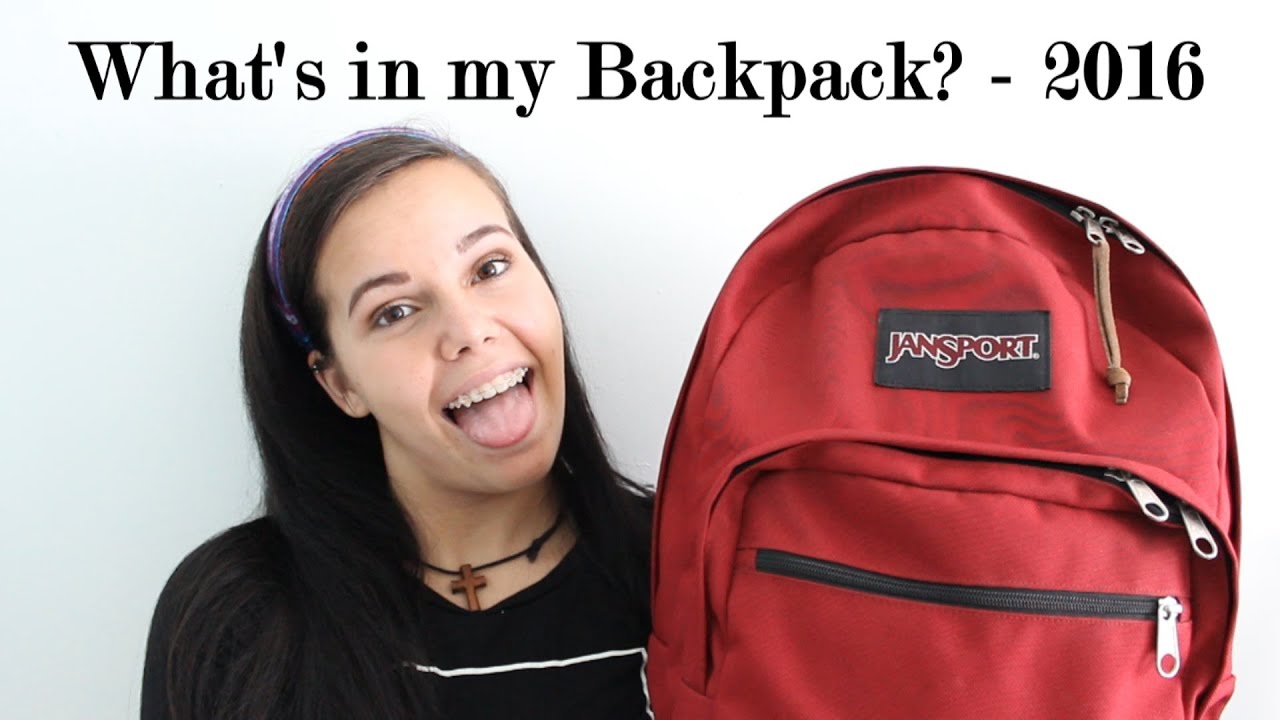 Back to School/What's in my Backpack? - Kayla Skyee - YouTube