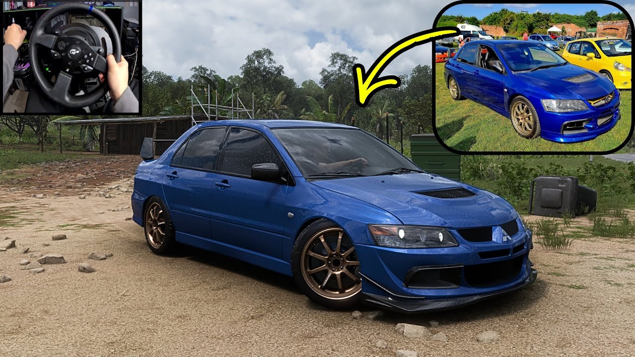 Driving and ABUSING My IRL 600HP EVO 9 In FH5 | Steering Wheel Gameplay ...