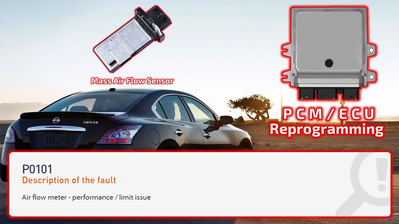 مشكلة حساس الهواء و برمجة الكمبيوتر لحله Nissan Maxima 2012 ECU ...