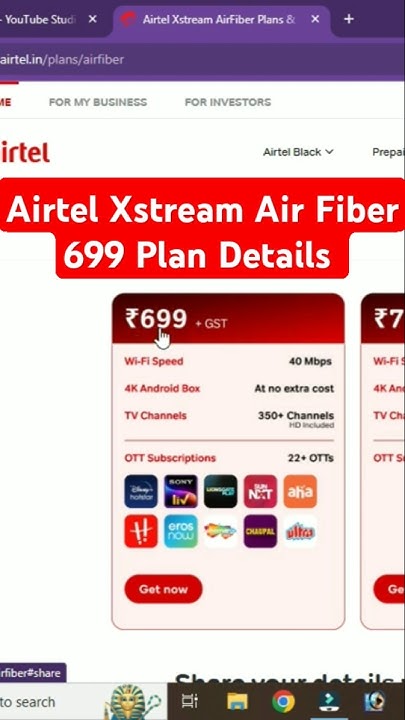 Airtel Air Fiber 699 Plan Details - Installation - OTT - Live Tv channels #airtelairfiber # ...