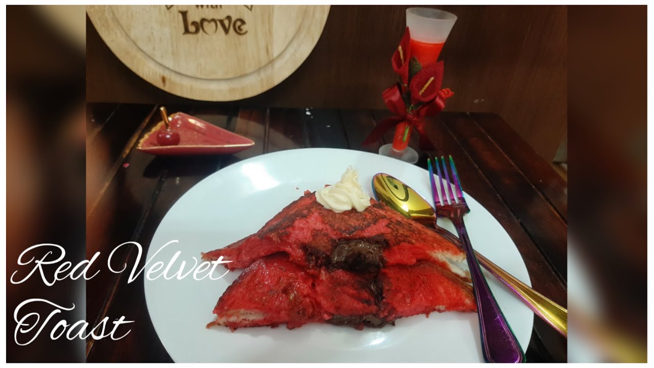 Red Velvet Toast || Red Velvet Recipes || Valentines day 2021 special ...