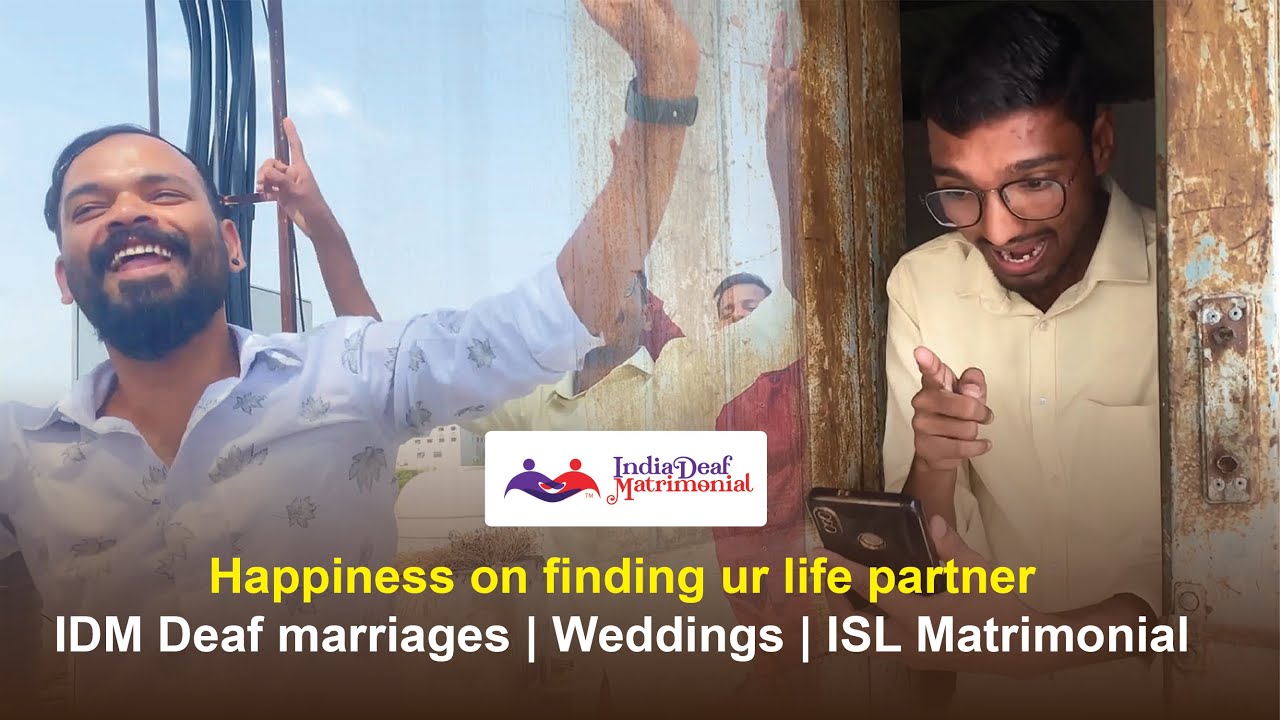 Happiness on finding ur life partner | IDM Deaf marriages | Weddings ...