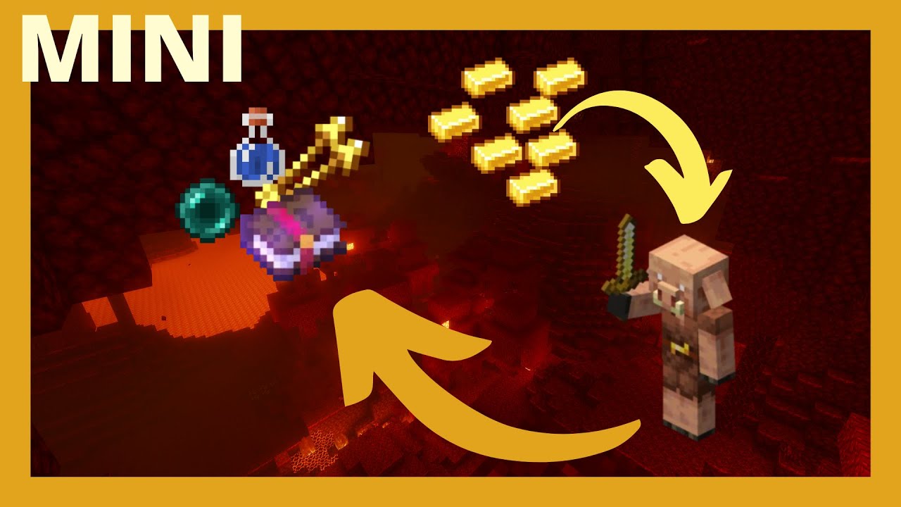 MINI : Piglin échange auto ! 1.19 + - YouTube