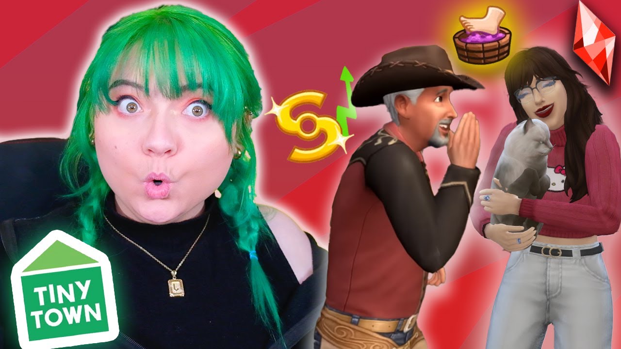 Things are heating up in Tiny Town! 💘 👀 | The Sims 4 Tiny Town Challenge - YouTube