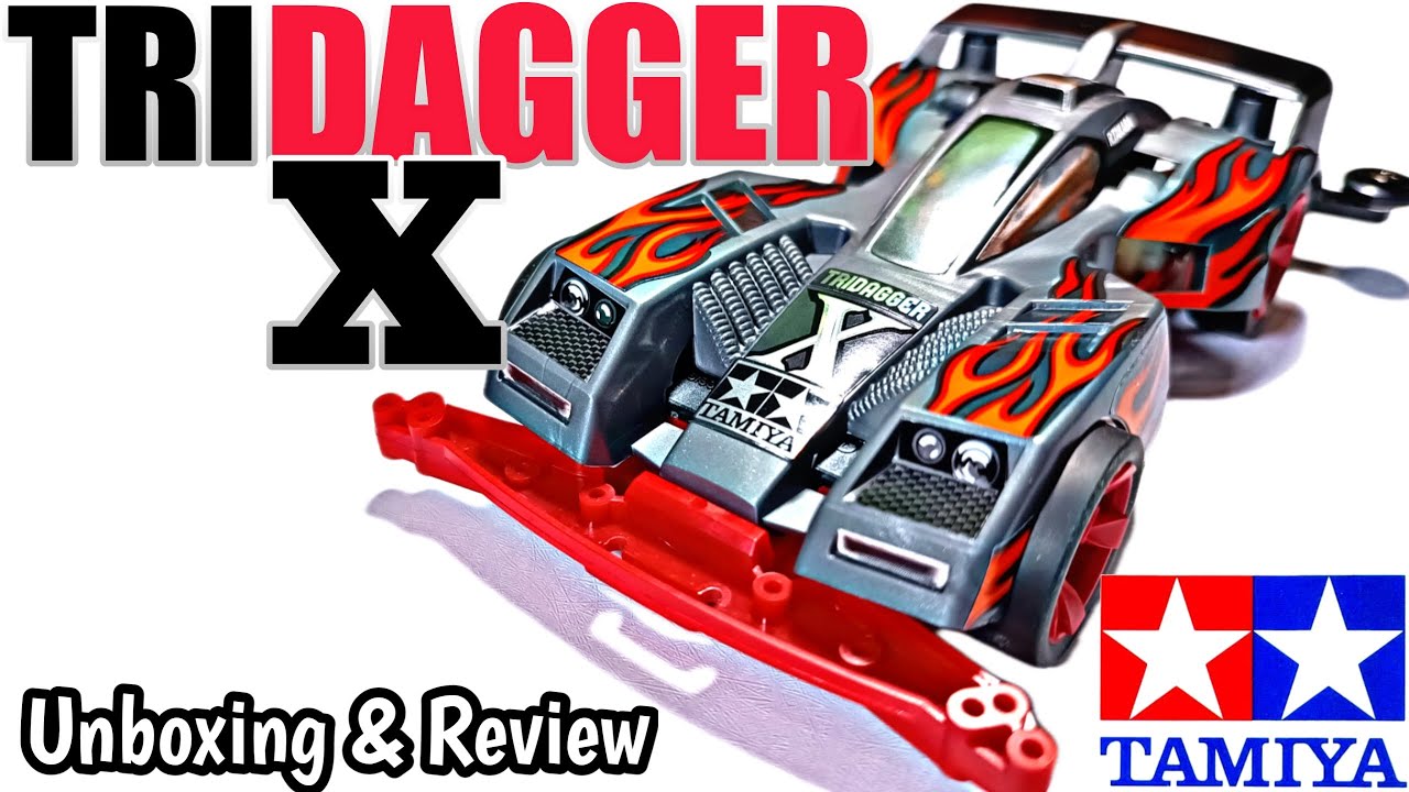 [ミニ四駆 ] UNBOXING & REVIEW TAMIYA MINI4WD TRIDAGGER X PREMIUM | SUPER 2 ...