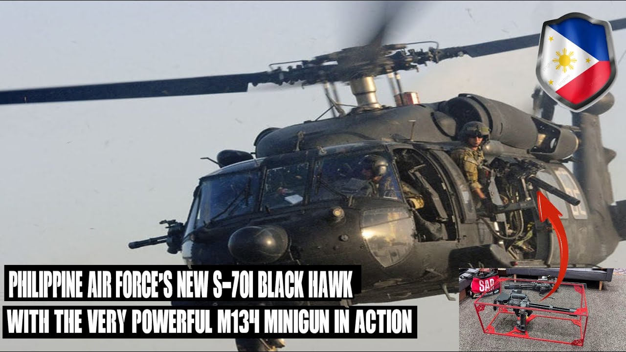 PAF Received M134D Gatling Guns for Their New S-70i Black Hawks from U ...