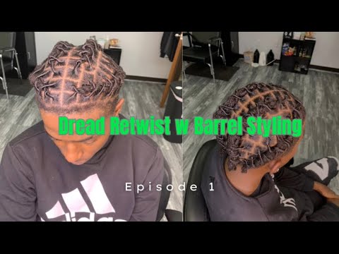 How to Retwist Dread locs and barrel Twist - YouTube